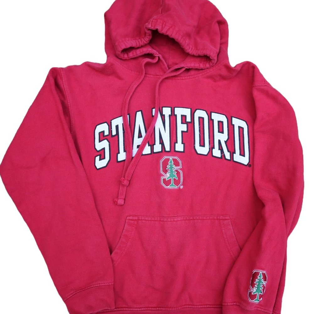 Stanford University Old Varsity Brand Hoodie, Small - Gem